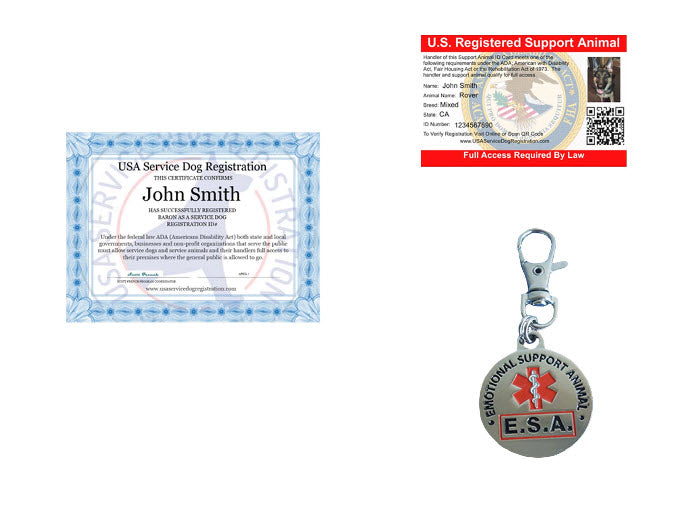 ESA ID Cards & Credentials – USA Service Animal Registration